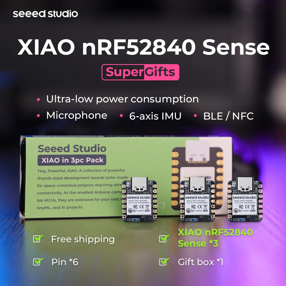 nRF52840 XIAO BLE Sense - Seeed Studio XIAO BLE nRF52840 Sense - TinyM - Sultan Store