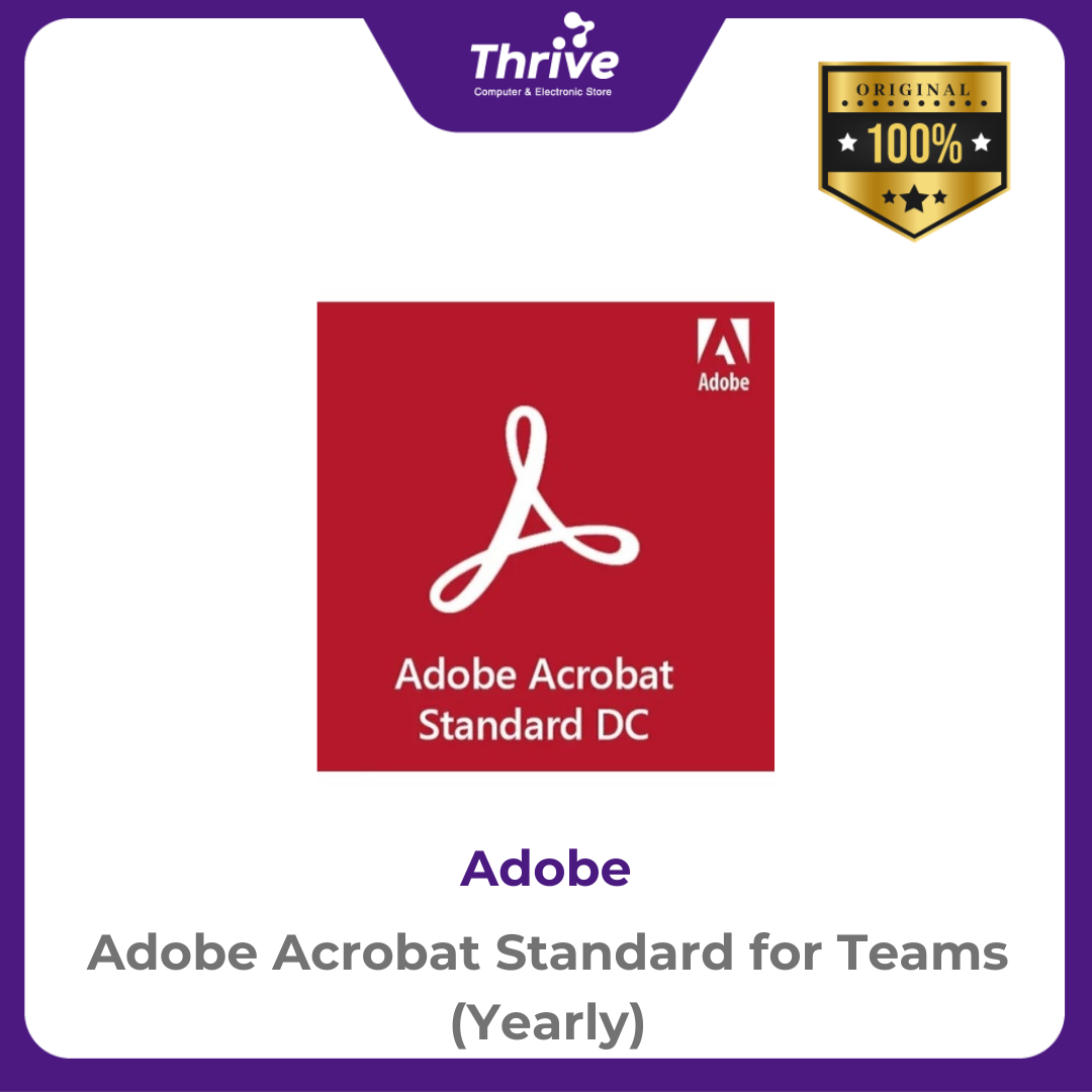Adobe Acrobat Standard for Teams (Yearly) - Sultan Store