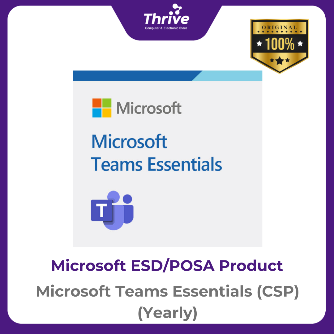 Microsoft Teams Essentials (CSP) (Yearly) - Sultan Store
