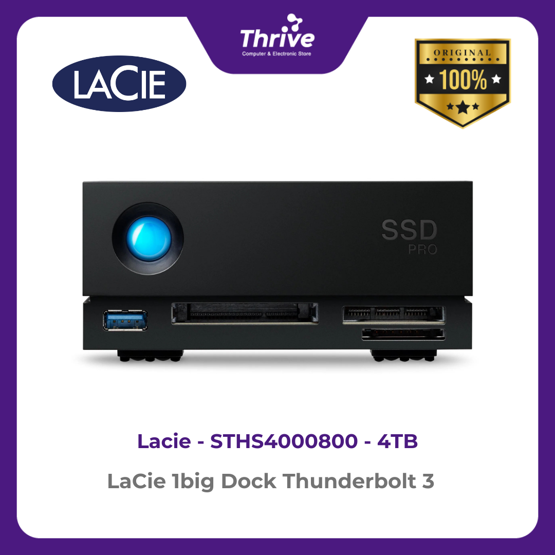 LaCie 1big Dock Thunderbolt 3 4TB STHS4000800 - Sultan Store