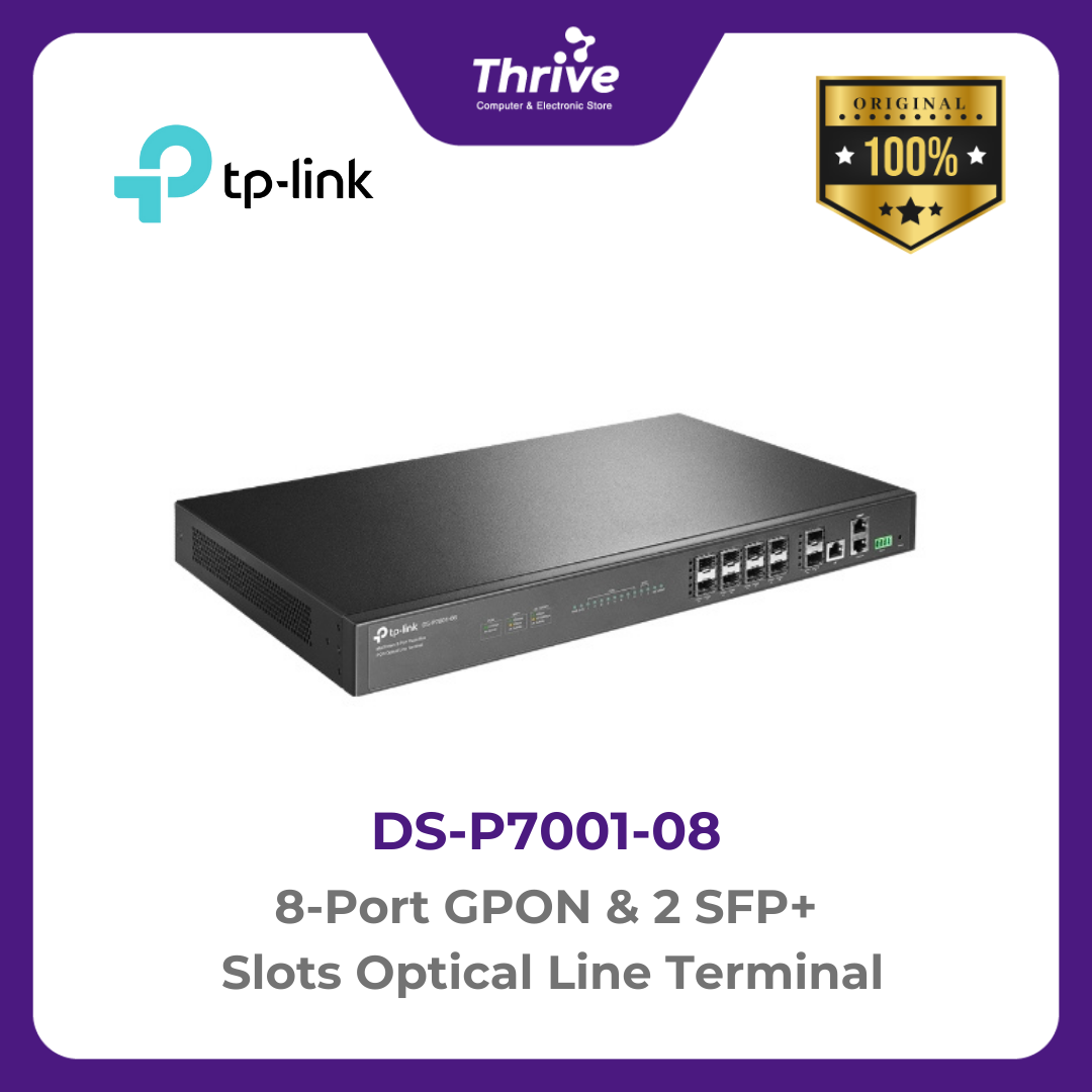 TP-LINK 8-Port GPON & 2 SFP+ Slots Optical Line Terminal - Sultan Store