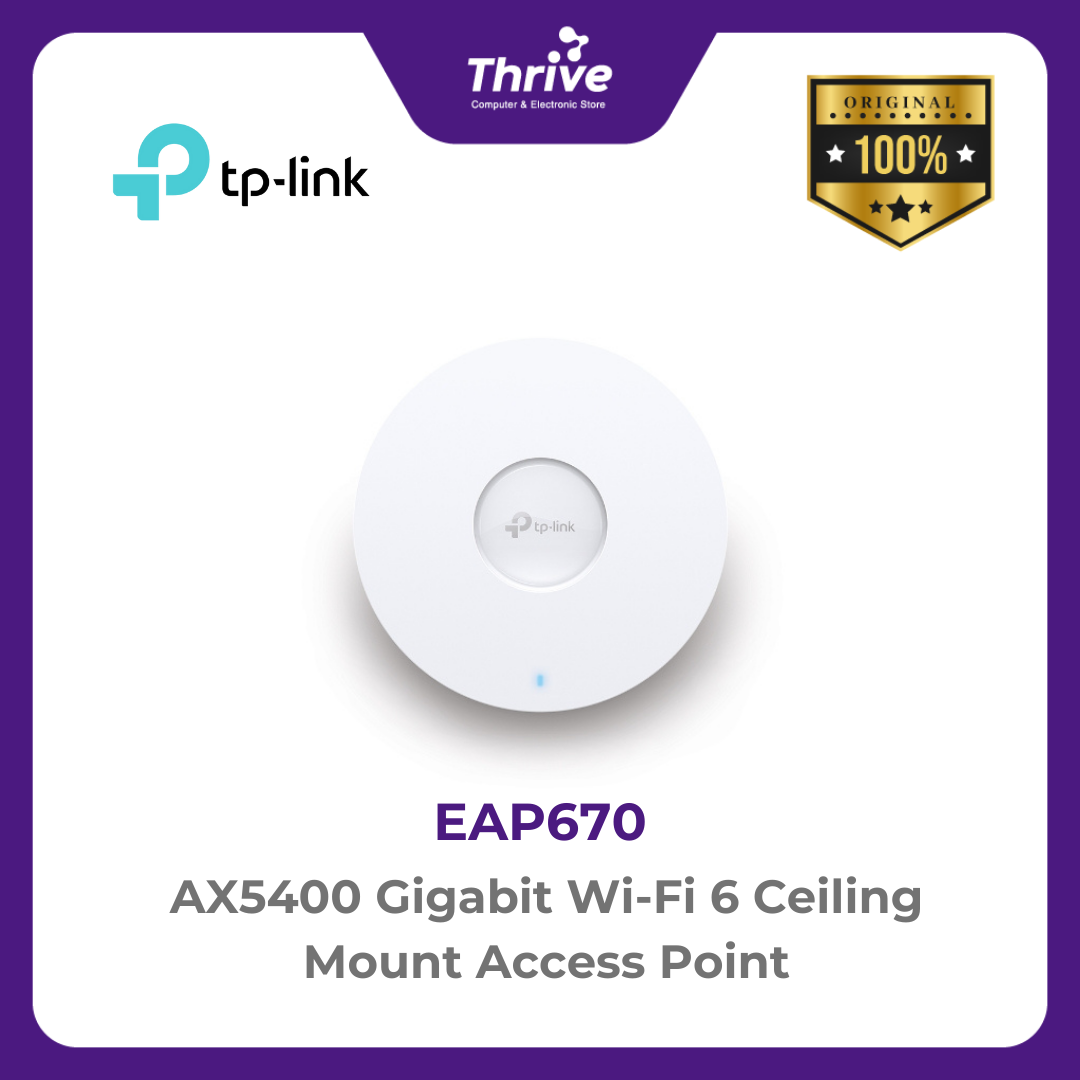 TP-LINK AX5400 Gigabit Wi-Fi 6 Ceiling Mount Access Point - Sultan Store