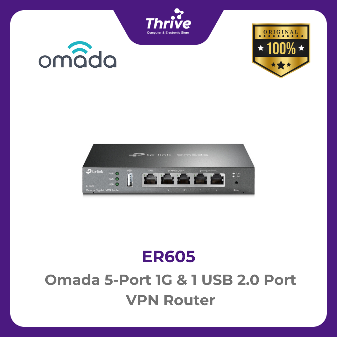 TP-LINK Omada 5-Port 1G & 1 USB 2.0 Port VPN Router - Sultan Store