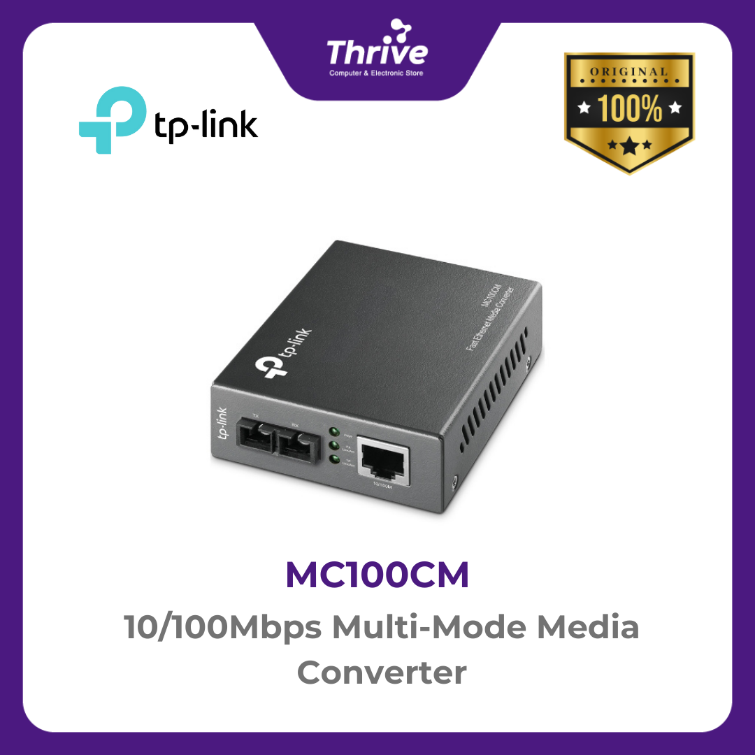 TP-LINK 10/100Mbps Multi-Mode Media Converter - Sultan Store