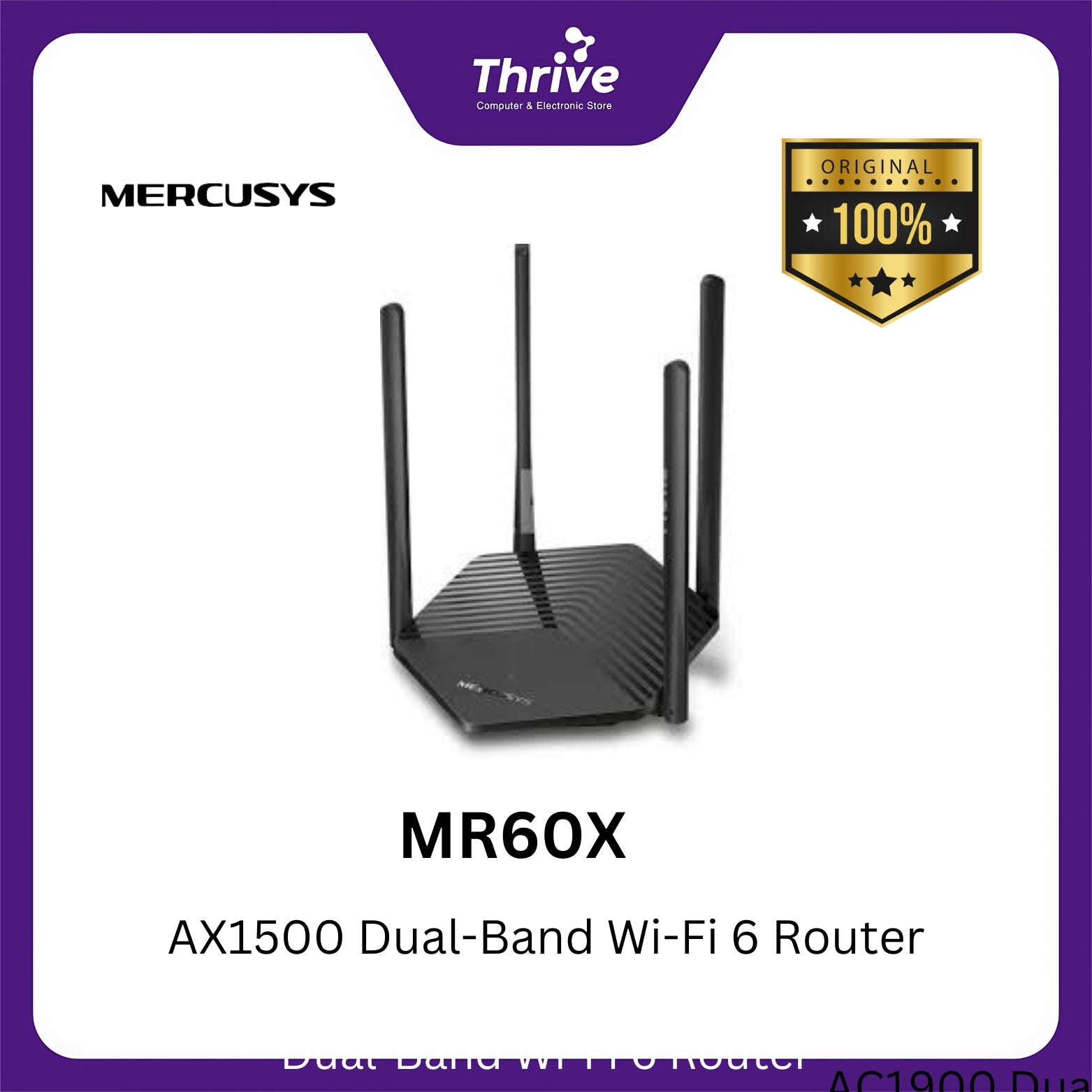 MR60X AX1500 Dual-Band Wi-Fi 6 Router - Sultan Store