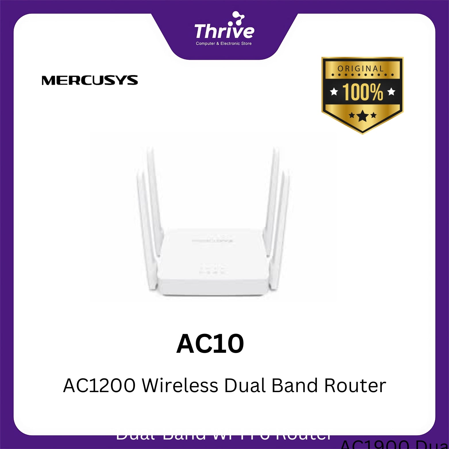 AC10 AC1200 Wireless Dual Band Router - Sultan Store