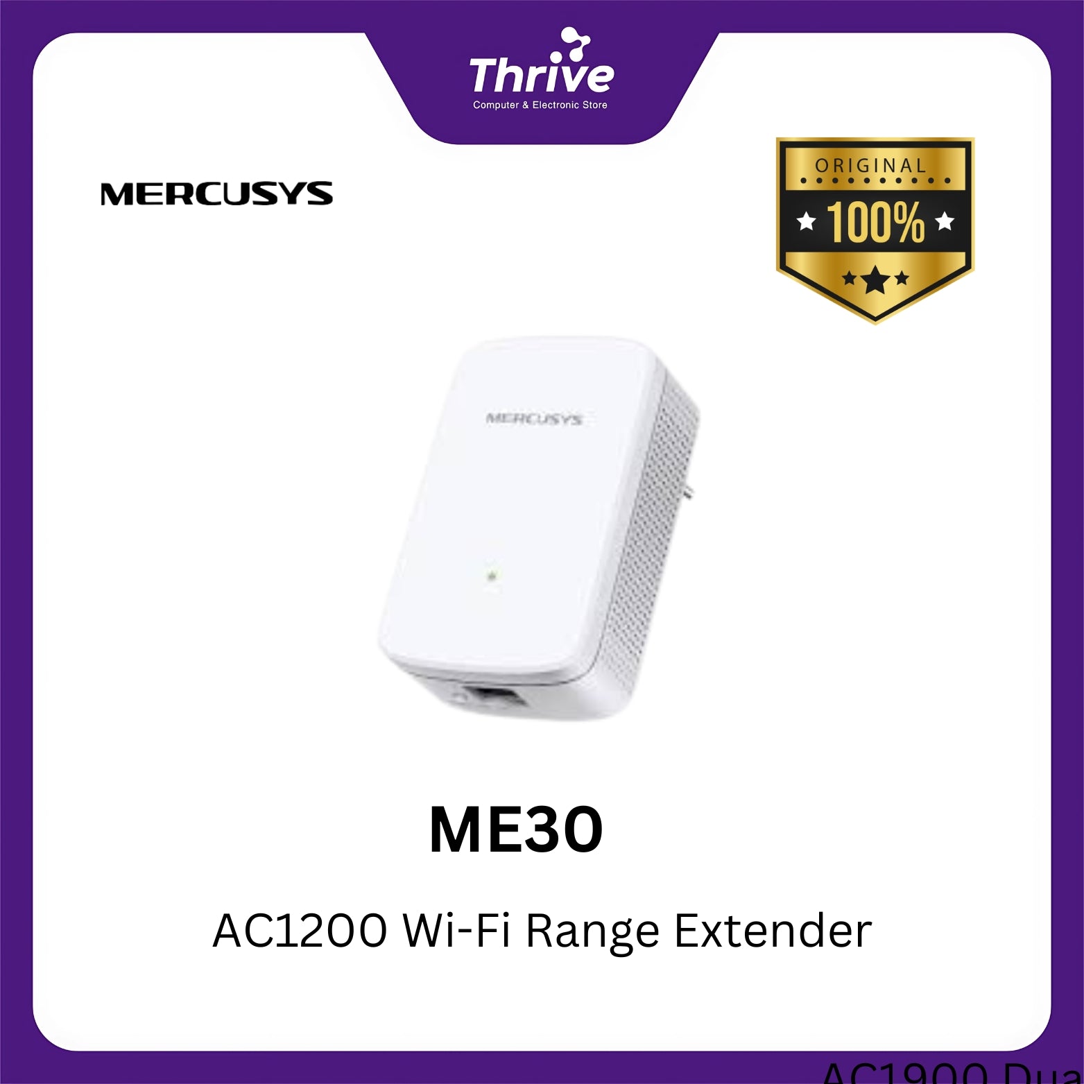ME30 AC1200 Wi-Fi Range Extender - Sultan Store