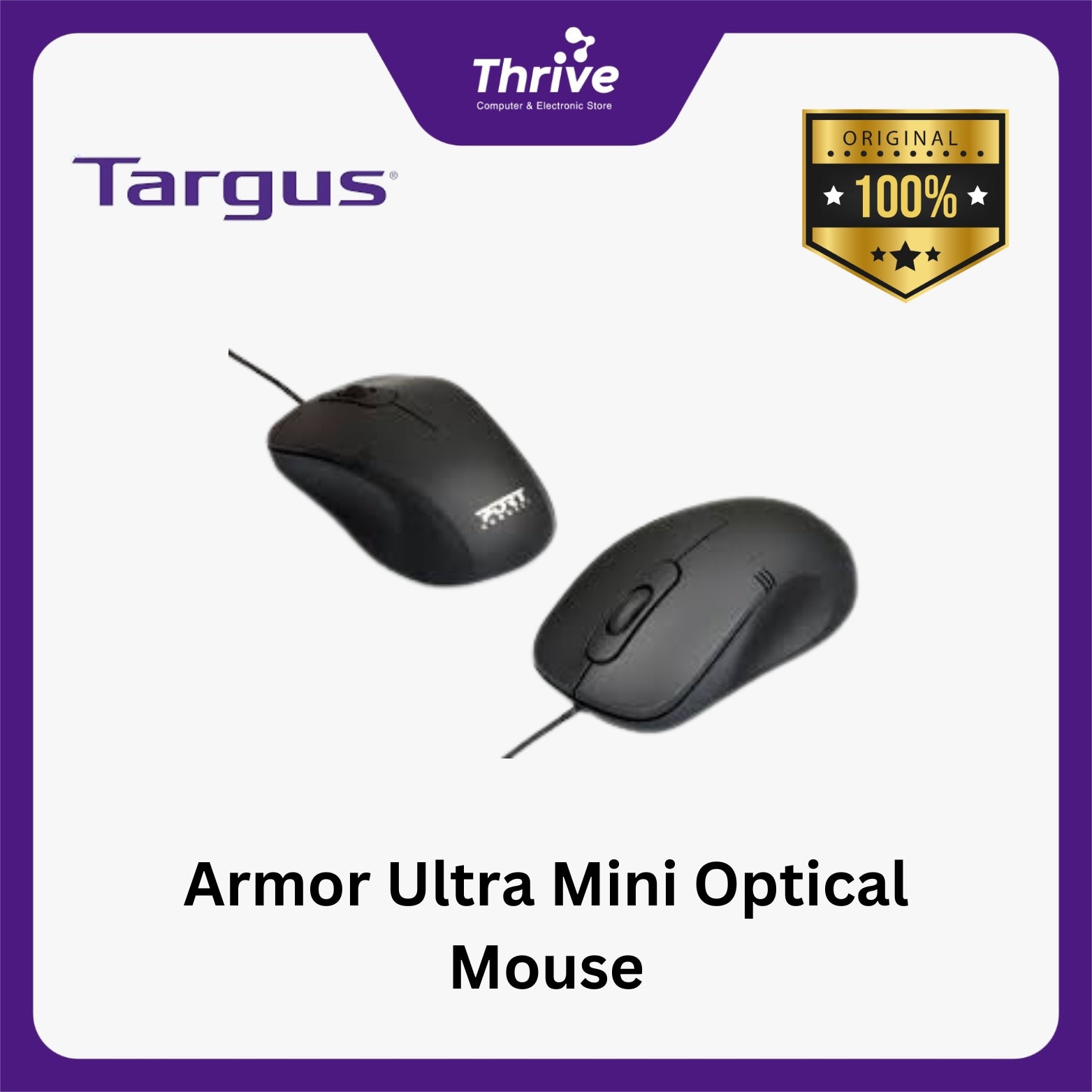 Armor Ultra Mini Optical Mouse - Sultan Store