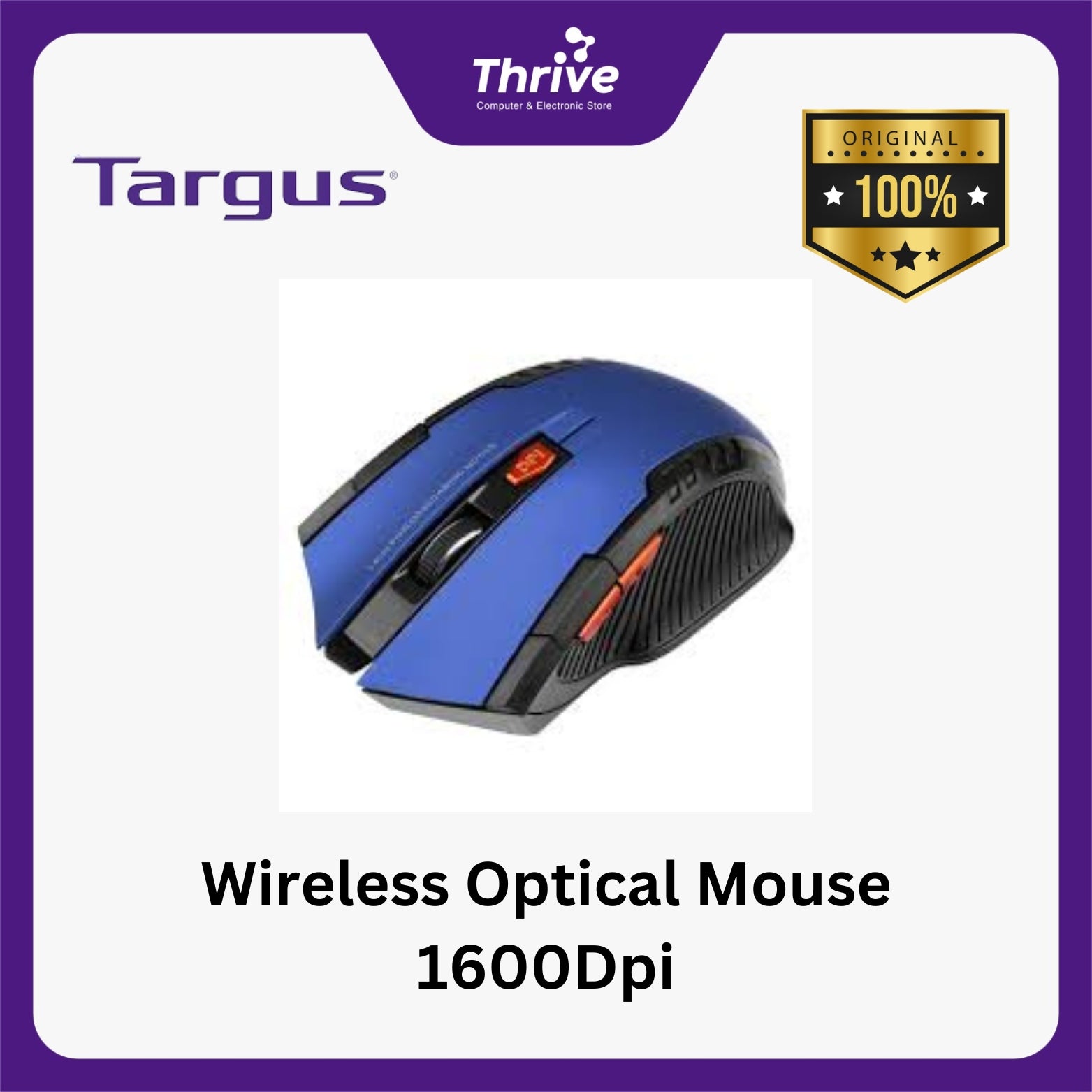 Wireless Optical Mouse 1600Dpi - Sultan Store