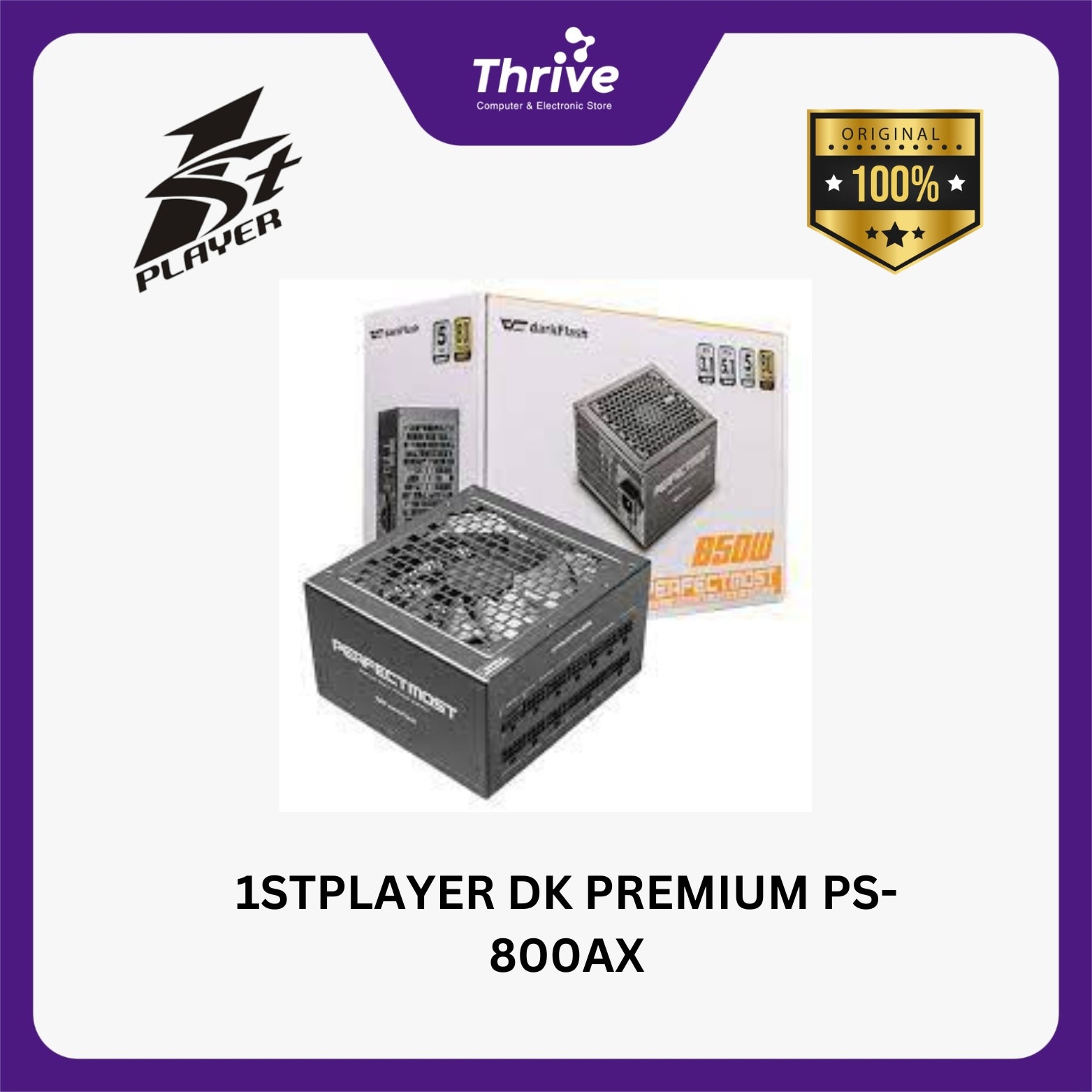 1STPLAYER DK PREMIUM PS-800AX 80+ Bronze Certified - Japanese Main Cap ...