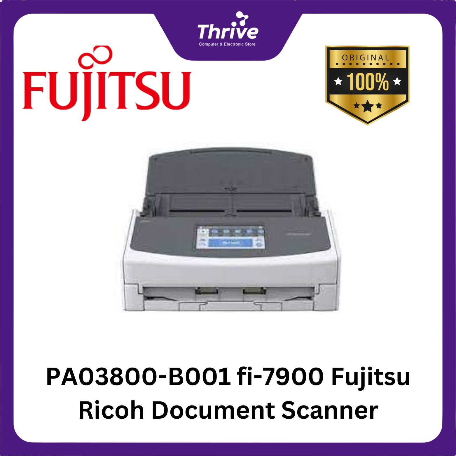 PA03800-B001 fi-7900 Fujitsu Ricoh Document Scanner - Sultan Store