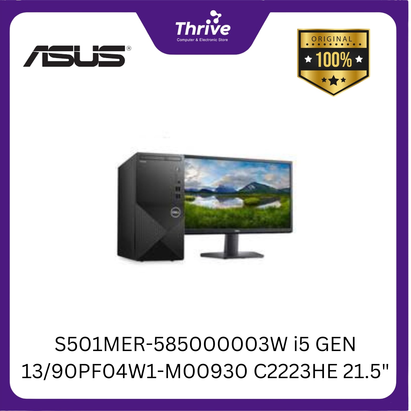 S501MER-585000003W i5 GEN 13/90PF04W1-M00930 C2223HE 21.5" - Sultan Store