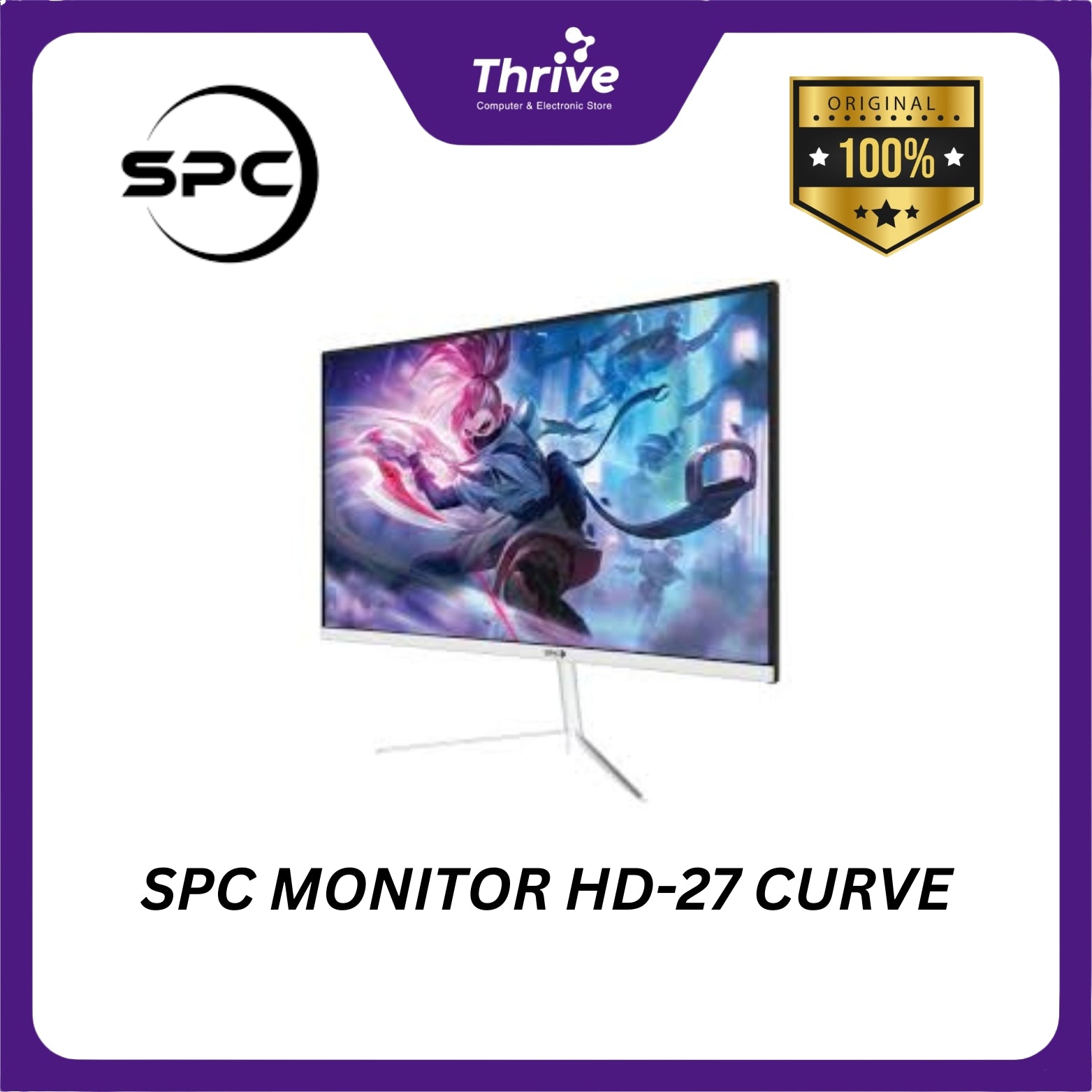 SPC MONITOR HD-27 CURVE - Sultan Store