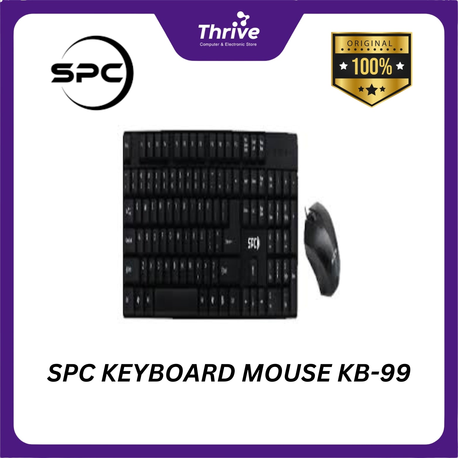 SPC KEYBOARD MOUSE KB-99 - Sultan Store