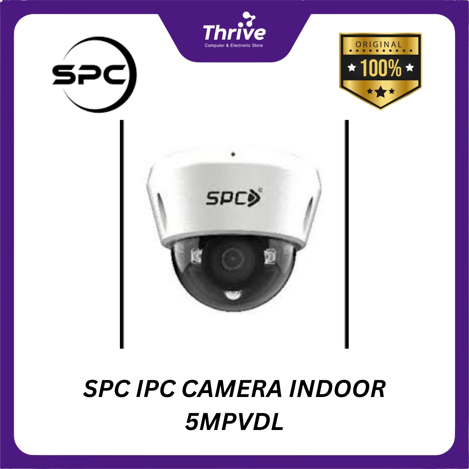 SPC IPC CAMERA INDOOR 5MPVDL - Sultan Store
