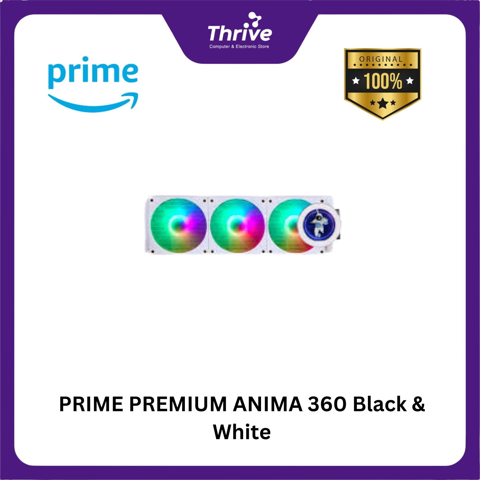 PRIME PREMIUM ANIMA 360 Black & White - Sultan Store