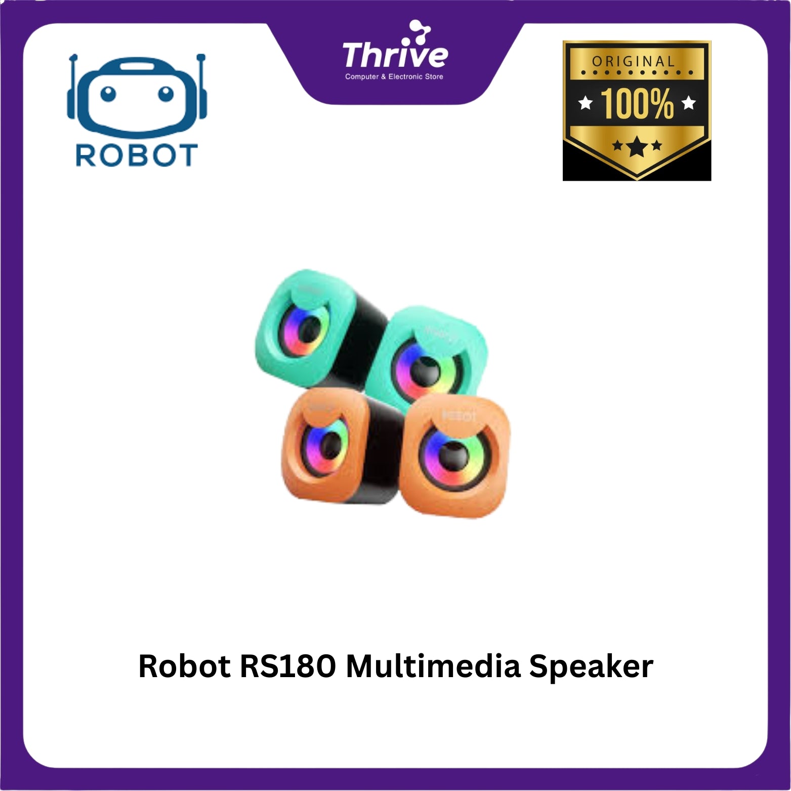 Robot RS180 Multimedia Speaker - Sultan Store