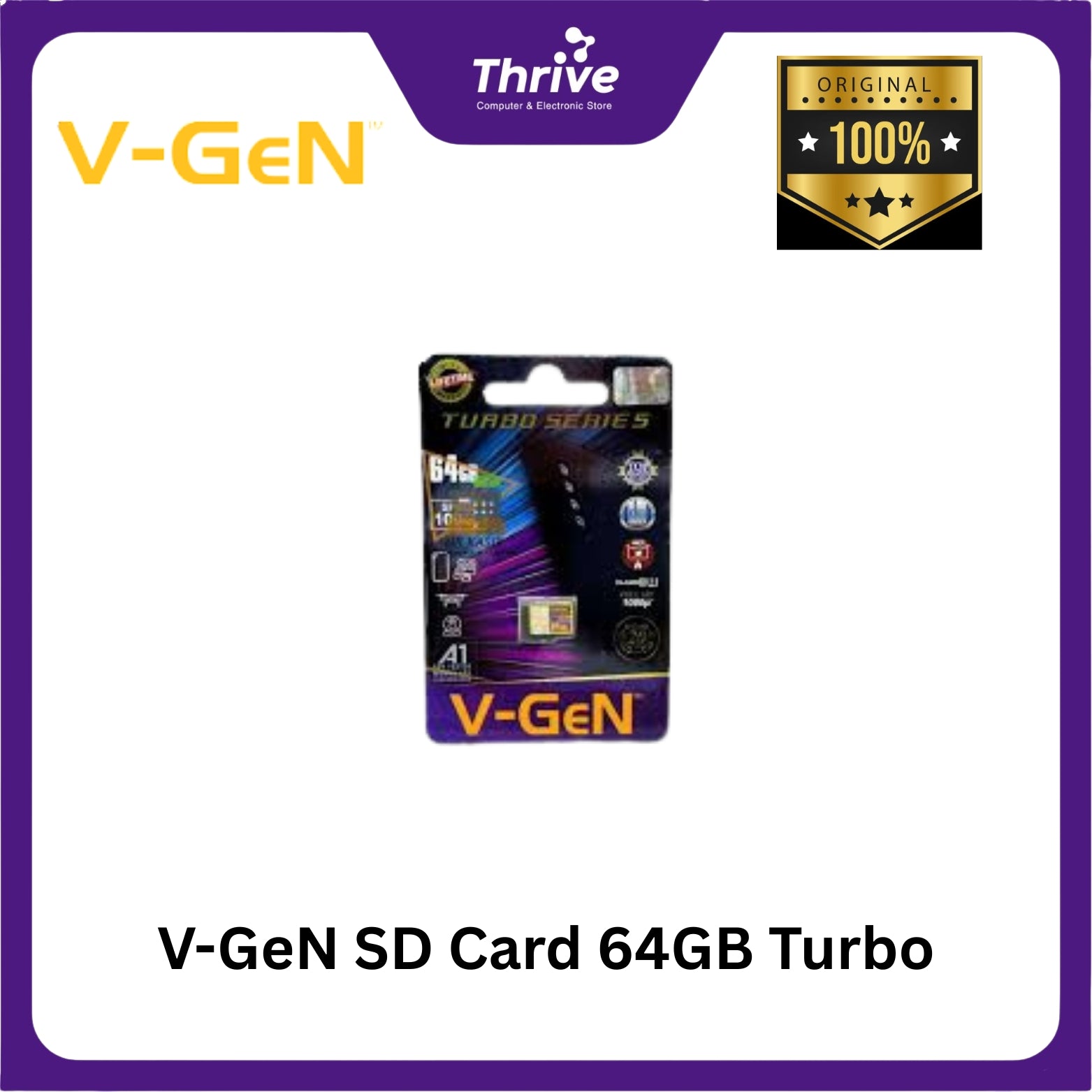 V-GeN SD Card 64GB Turbo - Sultan Store