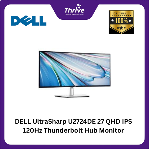 DELL UltraSharp U2724DE 27 QHD IPS 120Hz Thunderbolt Hub Monitor ...