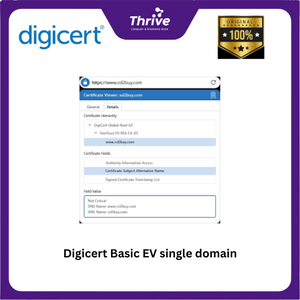 Digicert Basic EV single domain - Sultan Store