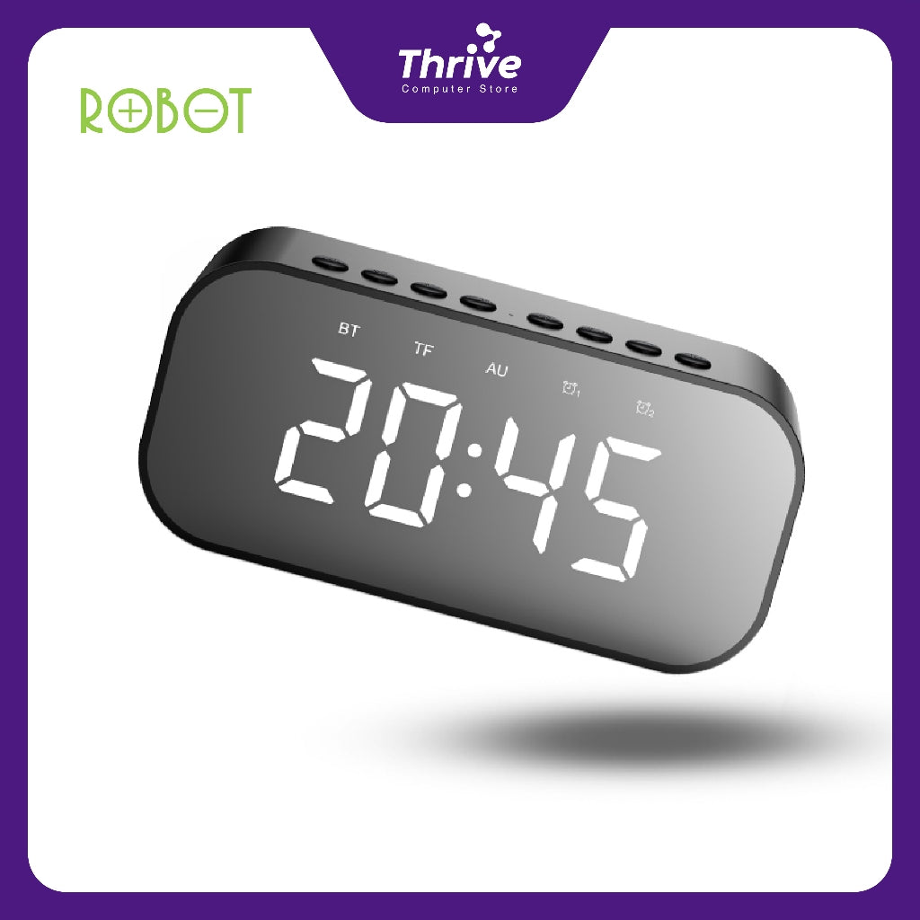 Robot RB550 Alarm LED Indicator Bluetooth 5.0 Hi-Fi Sound TF Card AUX ...