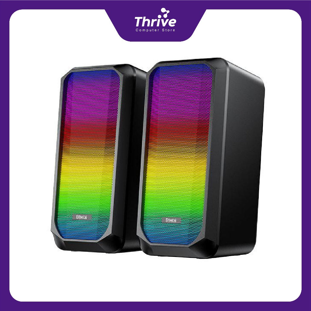 GS6 Gaming Speaker RGB Lighting Effect Excellent Bass Dual 64mm - GAME ...