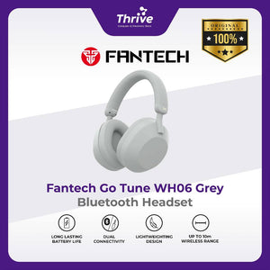 Fantech Go Tune WH06 Wireless Bluetooth Headset Dual Mode - Grey ...