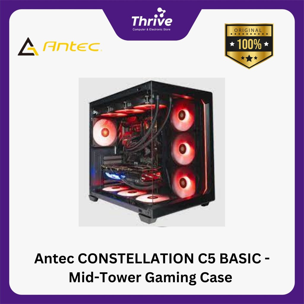 Antec CONSTELLATION C5 BASIC - Mid-Tower Gaming Case - Stylish Front P ...