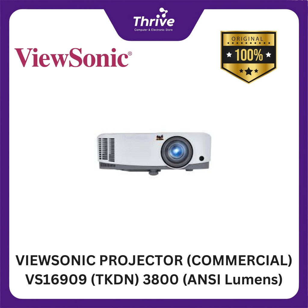 VIEWSONIC PROJECTOR (COMMERCIAL) VS16909 (TKDN) 3800 (ANSI Lumens ...