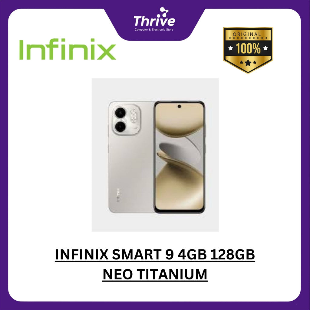 INFINIX SMART 9 4GB 128GB NEO TITANIUM - Sultan Store