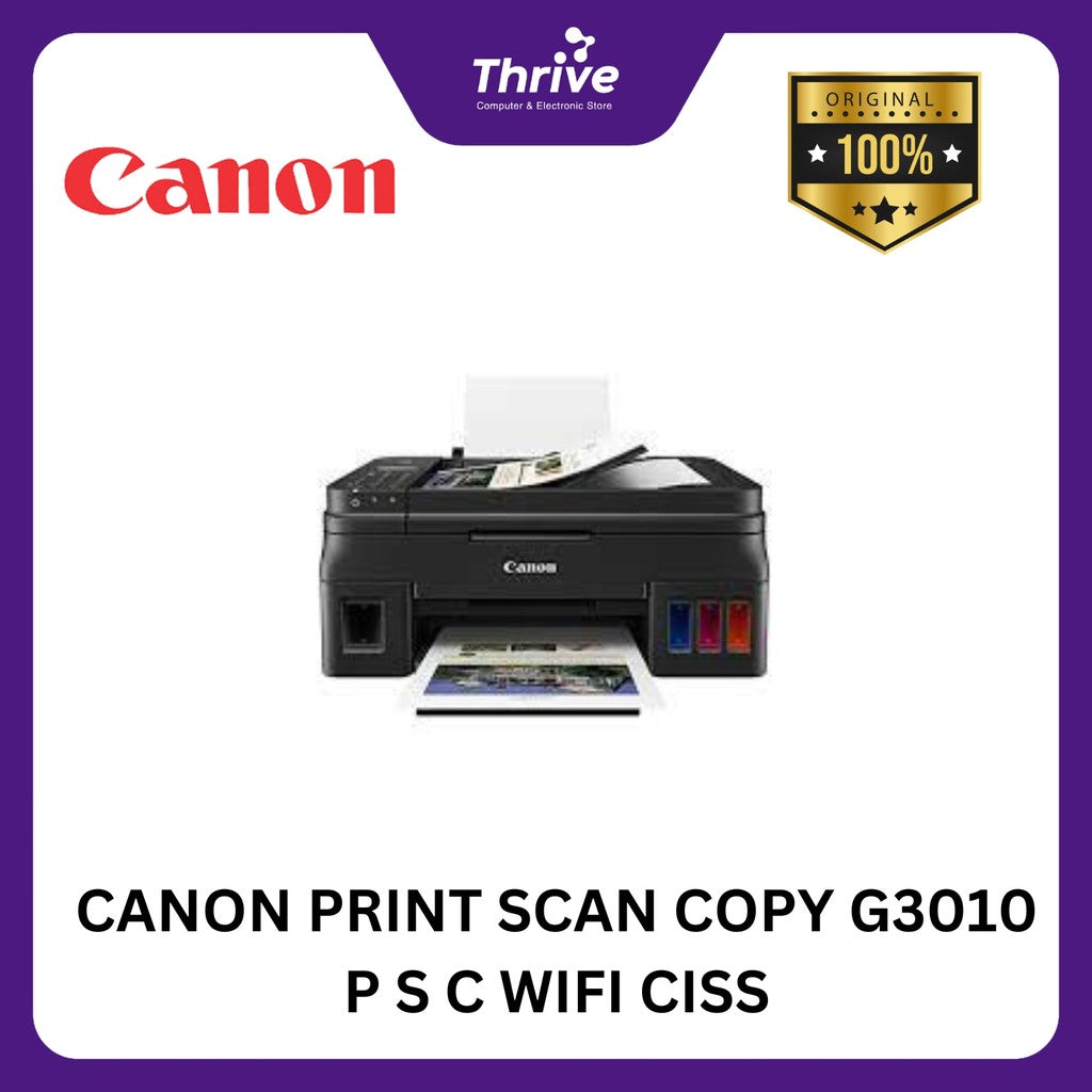CANON PRINT SCAN COPY G3010 P S C WIFI CISS - Sultan Store