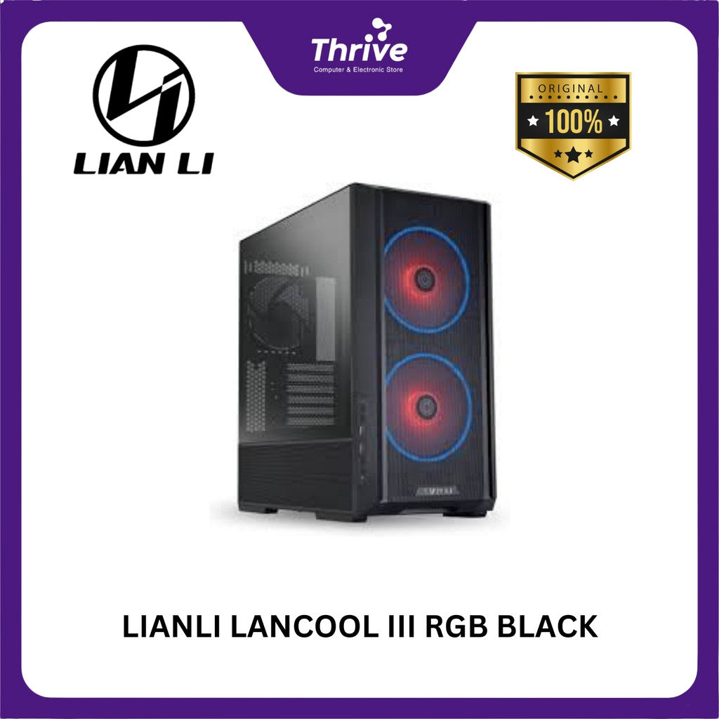LIANLI LANCOOL III RGB BLACK - Sultan Store