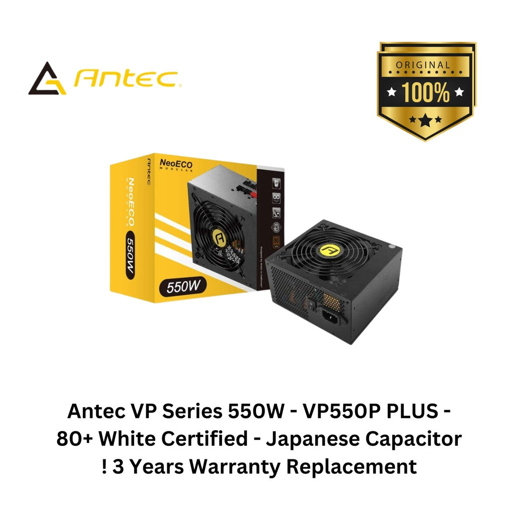 Antec VP Series 550W - VP550P PLUS - 80+ White Certified - Japanese Ca ...