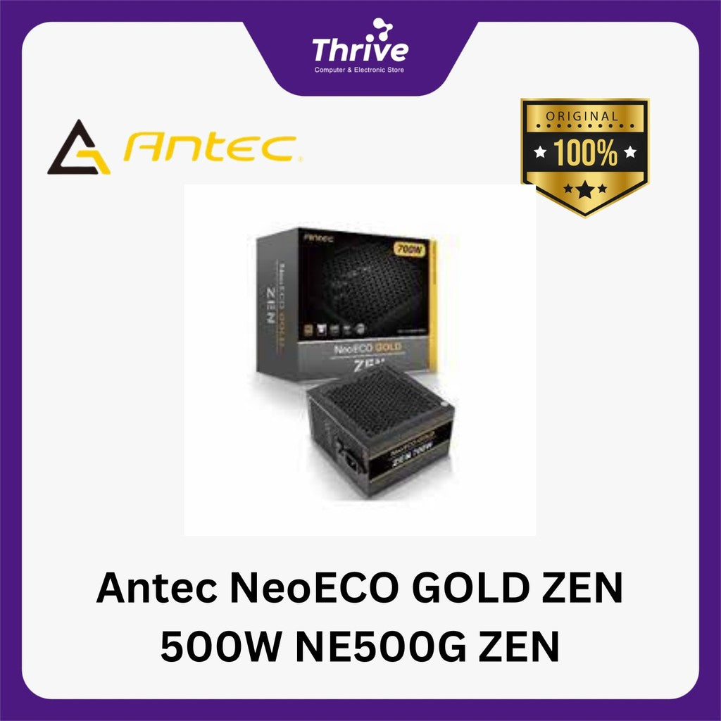Antec NeoECO GOLD ZEN 500W NE500G ZEN - 80+ Gold Certified - Japanese ...