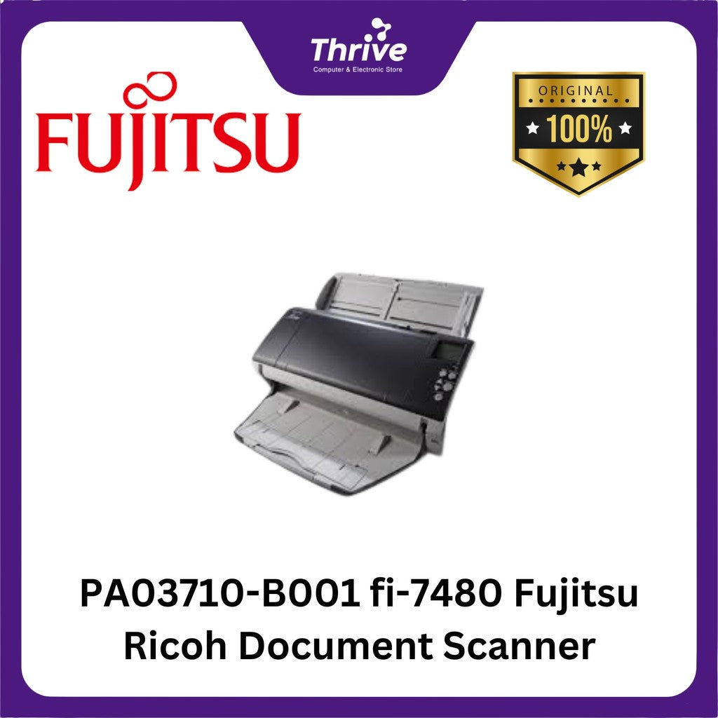 PA03710-B001 fi-7480 Fujitsu Ricoh Document Scanner - Sultan Store