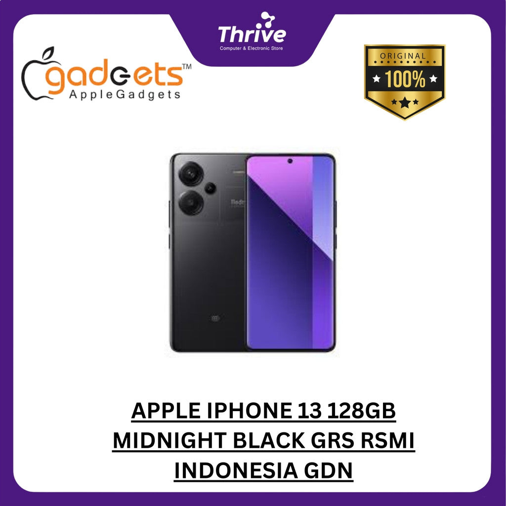 APPLE IPHONE 13 128GB MIDNIGHT BLACK GRS RSMI INDONESIA TAM - Sultan Store