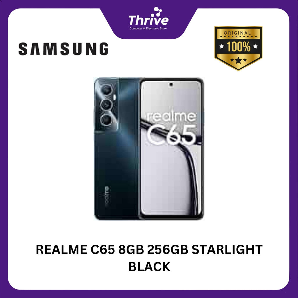 REALME C65 8GB 256GB STARLIGHT BLACK - Sultan Store