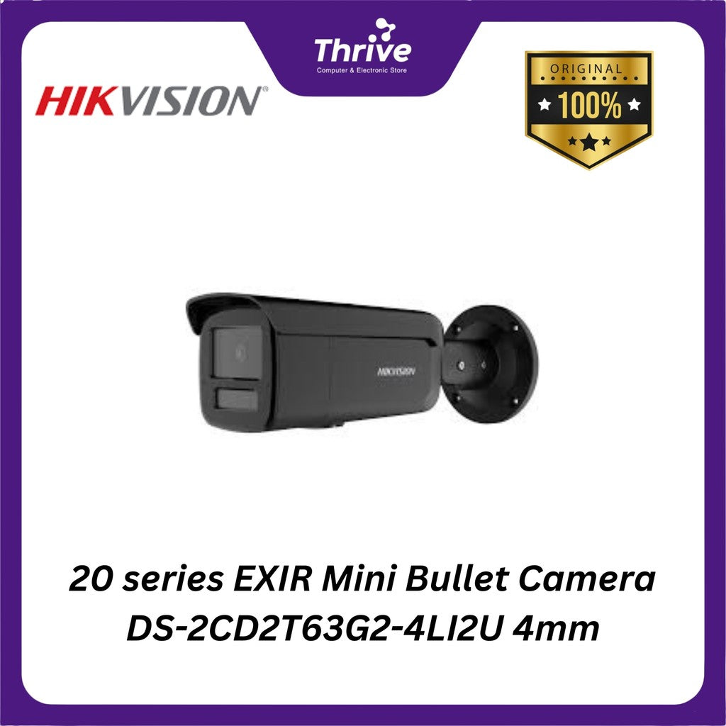 20 series EXIR Mini Bullet Camera DS-2CD2T63G2-4LI2U 4mm - Sultan Store