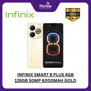 INFINIX SMART 8 PLUS 4GB 128GB 50MP 6000MAH GOLD - Sultan Store