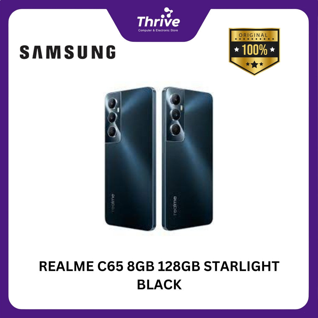 REALME C65 8GB 128GB STARLIGHT BLACK - Sultan Store