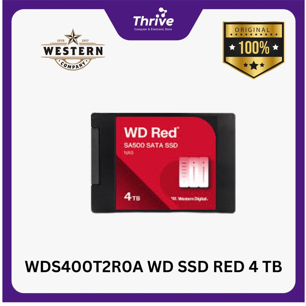 WDS400T2R0A WD SSD RED 4 TB - Sultan Store