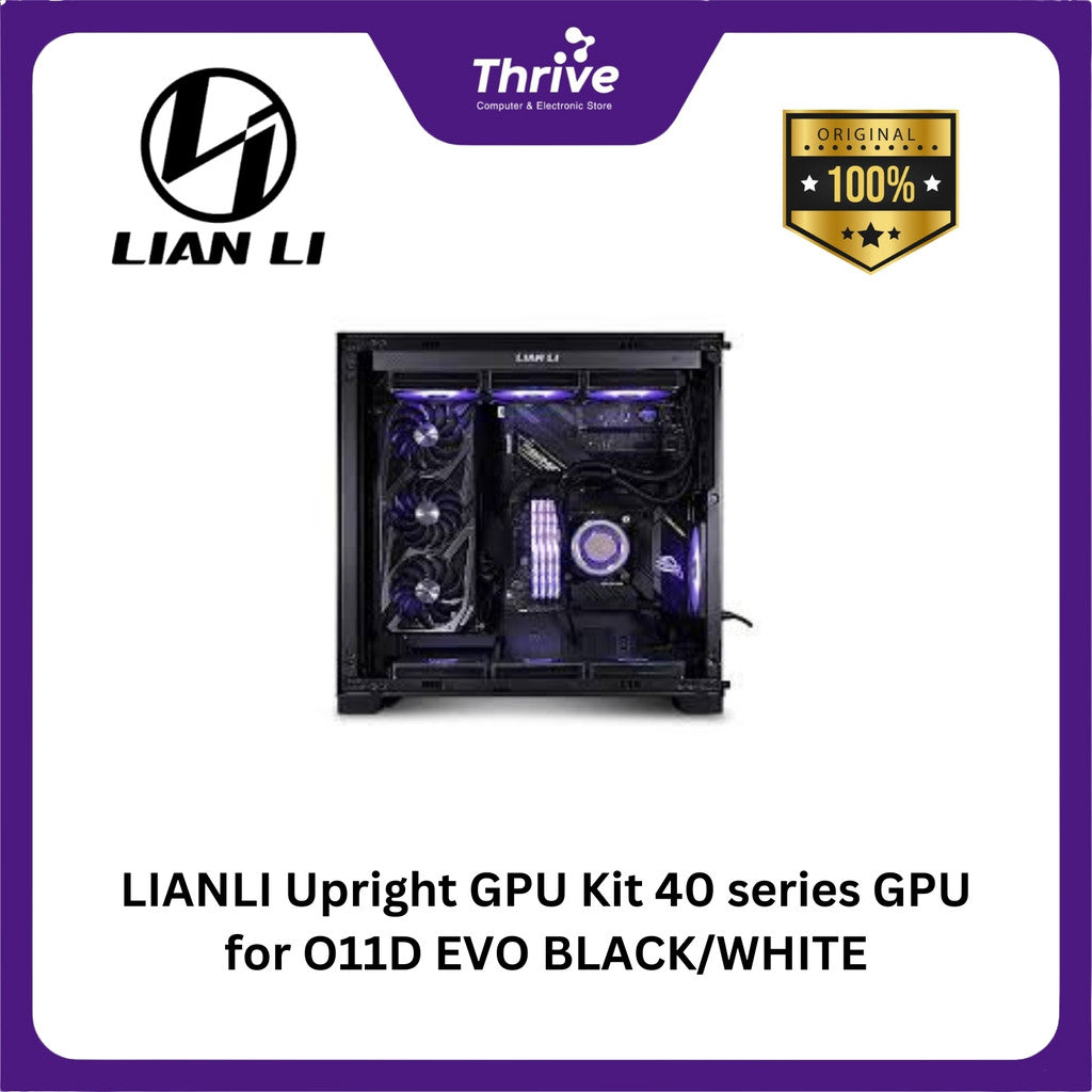 LIANLI Upright GPU Kit 40 series GPU for O11D EVO BLACK/WHITE - Sultan ...