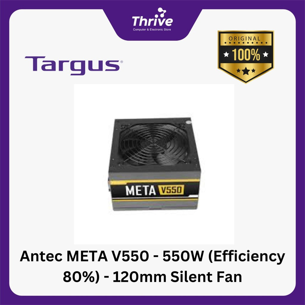 Antec META V550 - 550W (Efficiency 80%) - 120mm Silent Fan - 2 Years W ...