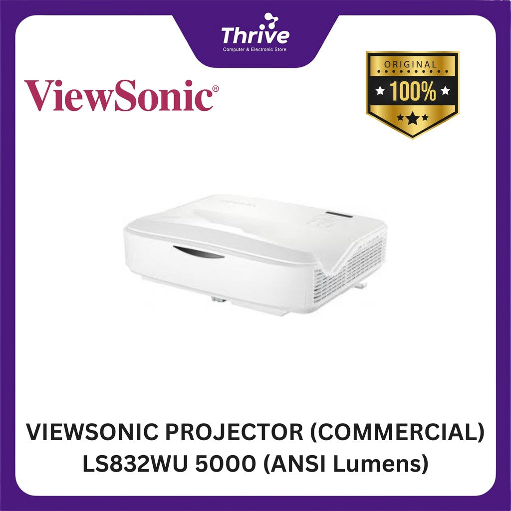 VIEWSONIC PROJECTOR (COMMERCIAL) LS832WU 5000 (ANSI Lumens) - Sultan Store