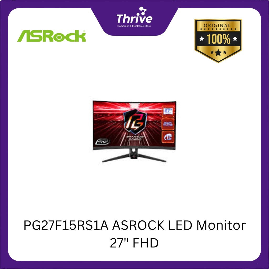 PG27F15RS1A ASROCK LED Monitor 27" FHD - Sultan Store