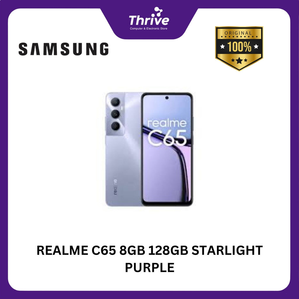 REALME C65 8GB 128GB STARLIGHT PURPLE - Sultan Store