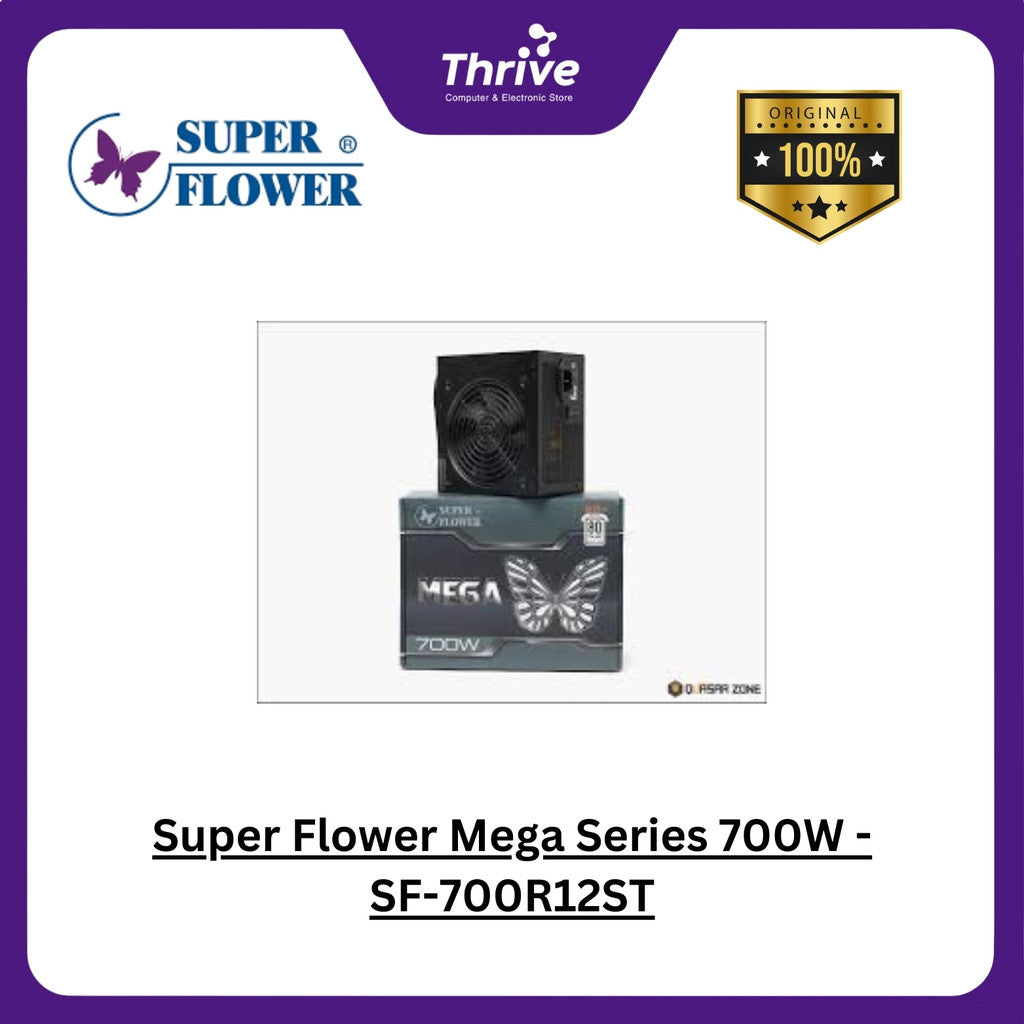 Super Flower Mega Series 700W - SF-700R12ST - 80 PLUS White - 5 Years ...
