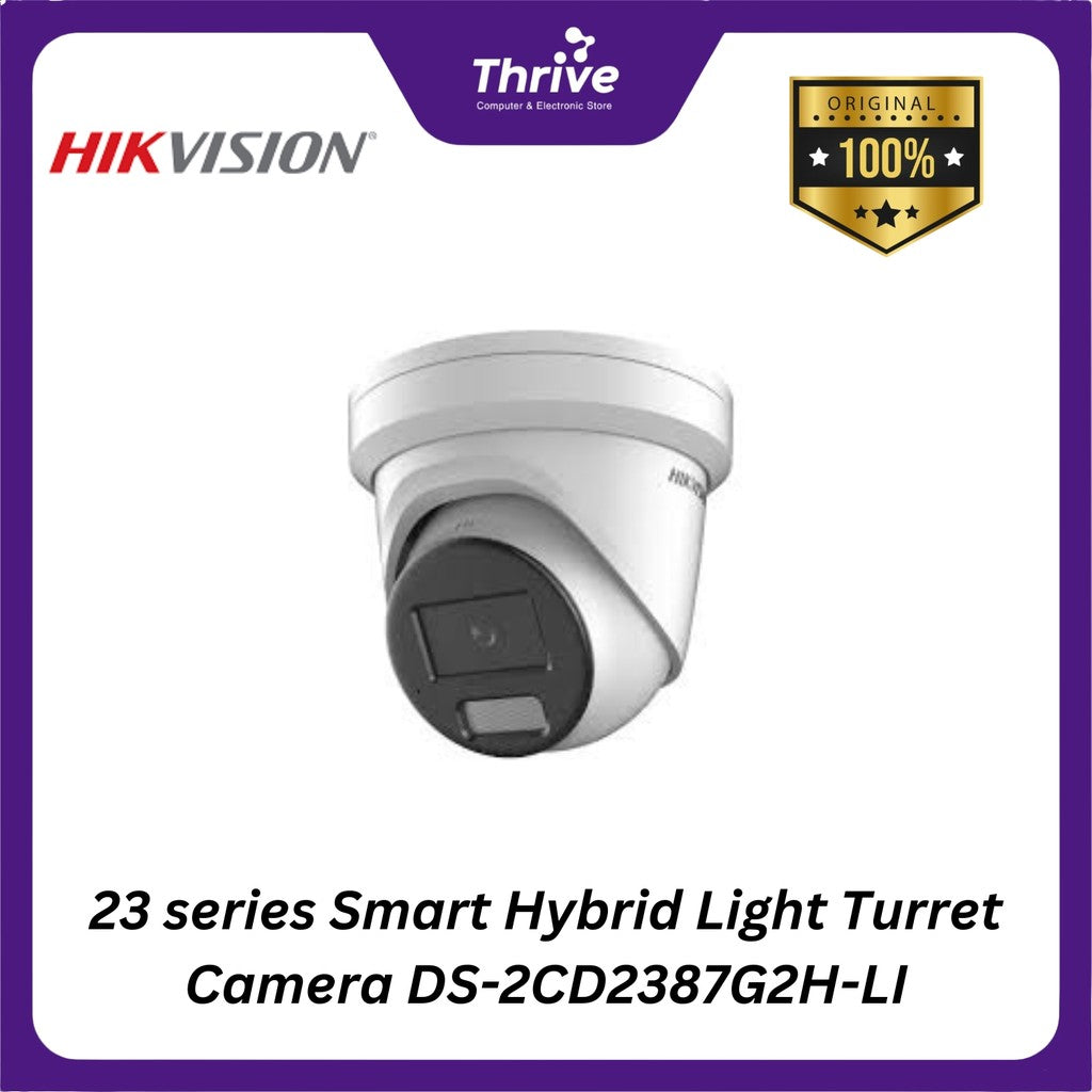 23 series Smart Hybrid Light Turret Camera DS-2CD2387G2H-LI - Sultan Store