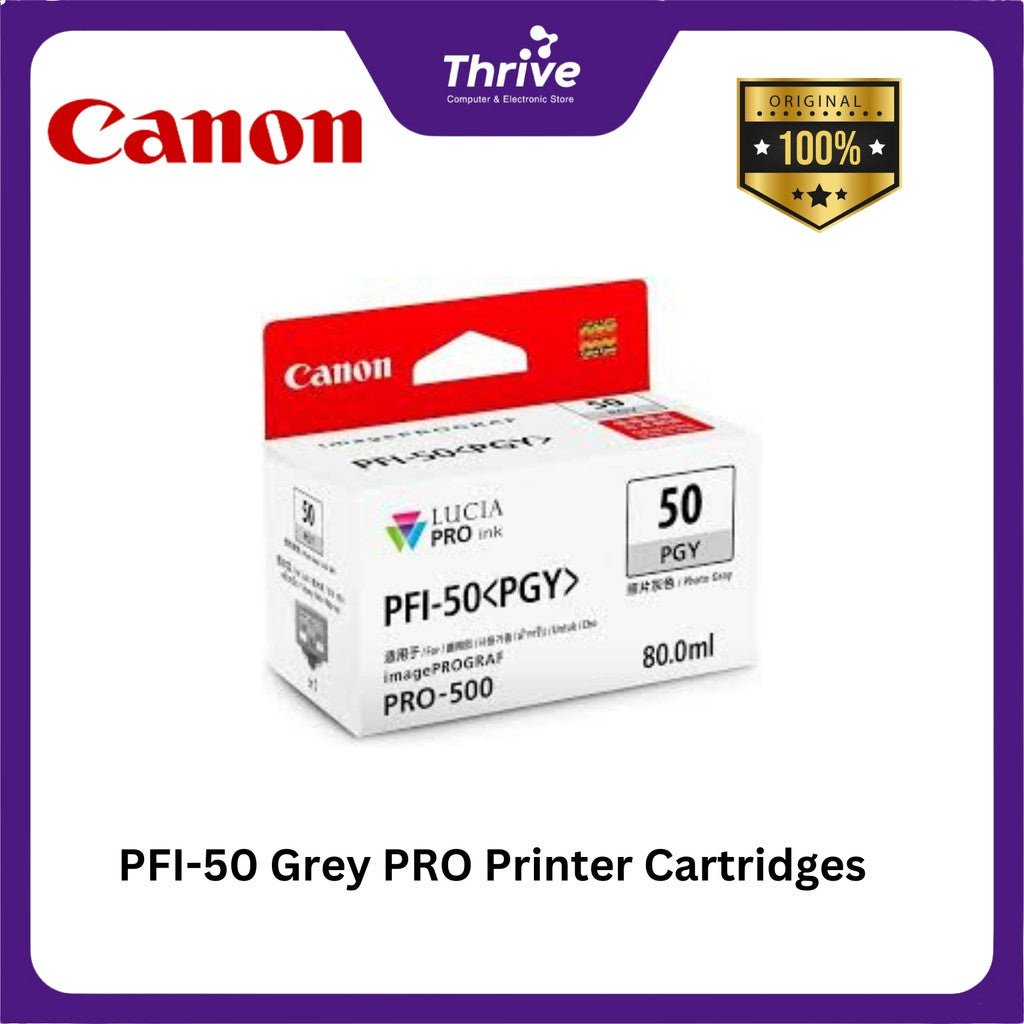 PFI-50 Grey PRO Printer Cartridges - Sultan Store