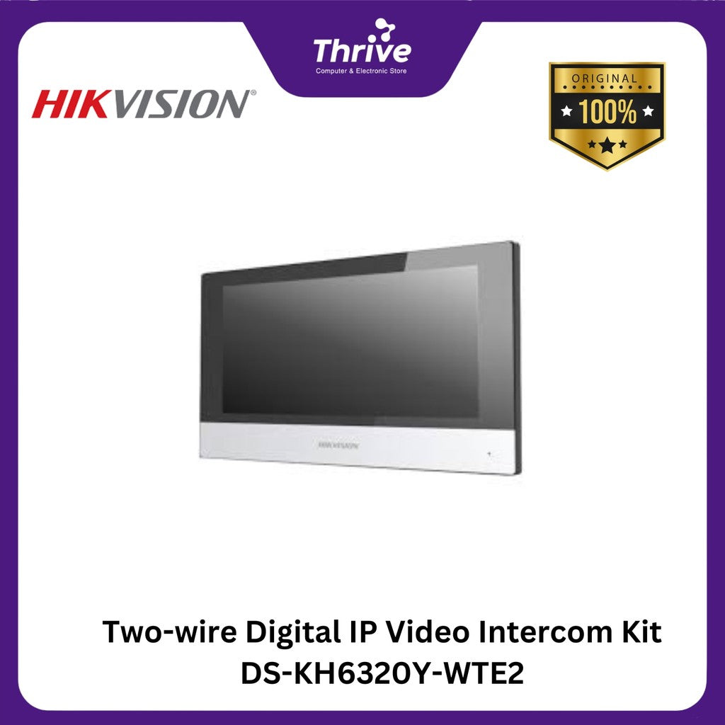 Two-wire Digital IP Video Intercom Kit DS-KH6320Y-WTE2 - Sultan Store